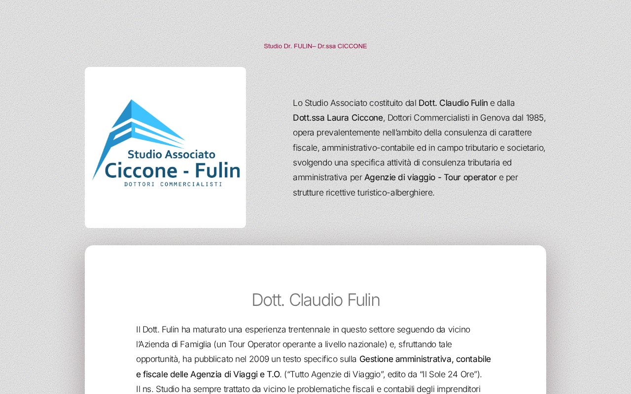 Studio CICCONE FULIN - Genova